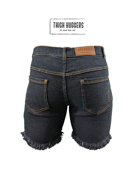 Men's Stretchy Black Denim Jorts – thighhuggers